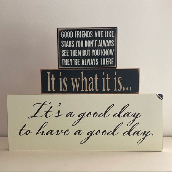 Hallmark | Wall Decor | Hallmark Inspirational Wall Decor Set Black ...